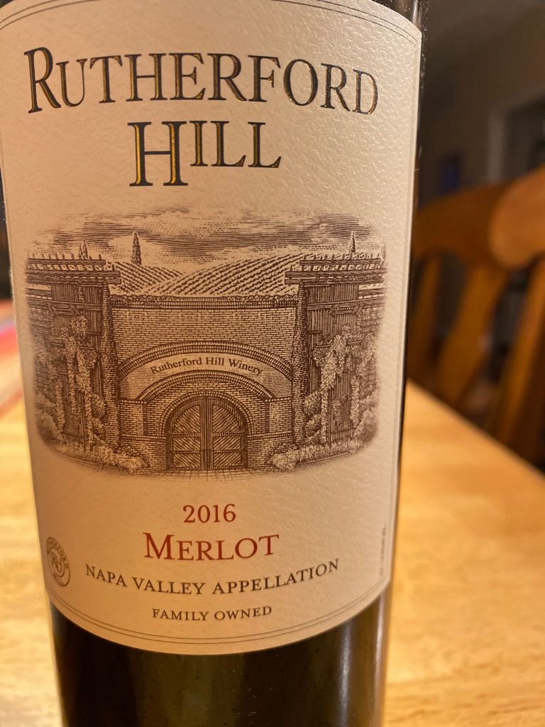 2016 Rutherford Hill Merlot Napa Valley, USA, California, Napa Valley ...