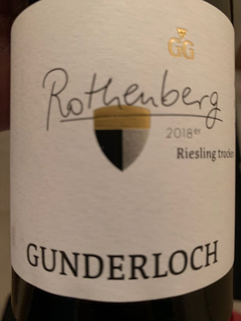 2018 Gunderloch Nackenheim Rothenberg Riesling Auslese, Germany ...