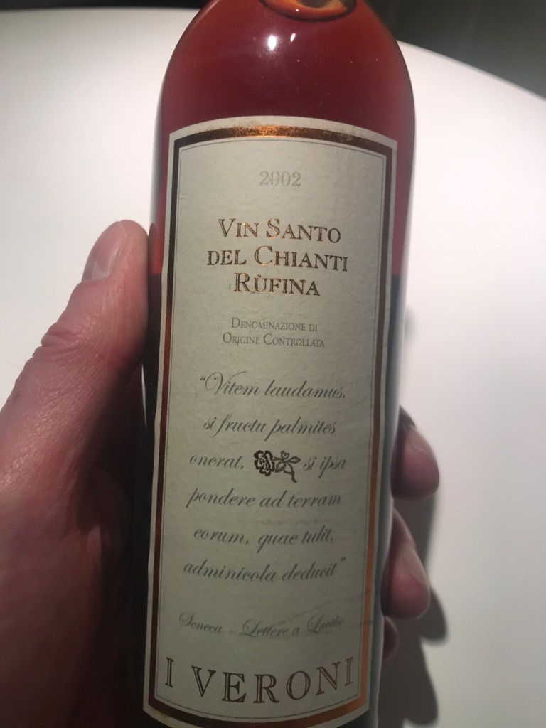 2002 I Veroni Vin Santo del Chianti Rùfina Occhio di Pernice, Italy ...