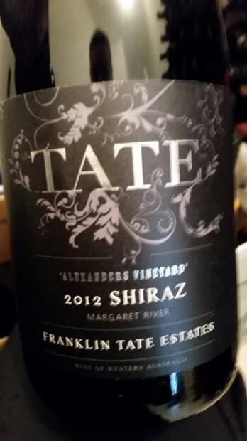2011 Franklin Tate Estates Shiraz Tate Alexanders Vineyard, Australia ...