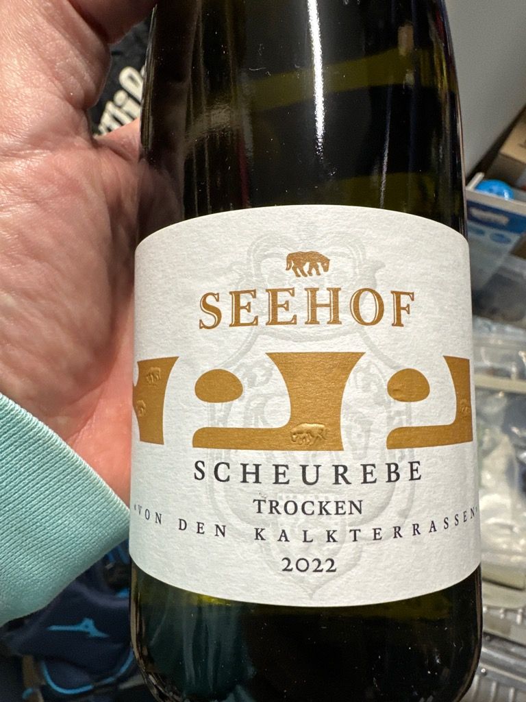 2022 Weingut Seehof Westhofener "Vom Kalkstein" Scheurebe trocken ...