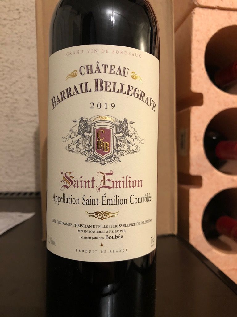 2019 Château Barrail Bellegrave, France, Bordeaux, Libournais, St ...
