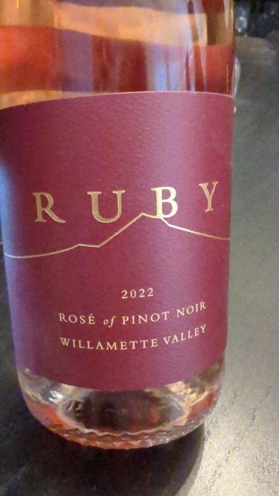 2022 Ruby Vineyard Rosé of Pinot Noir Chehalem Mountains, USA, Oregon, Willamette Valley ...