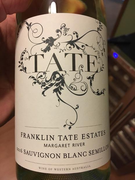 2016 Franklin Tate Estates Tate Sauvignon Blanc/Semillon, Australia ...