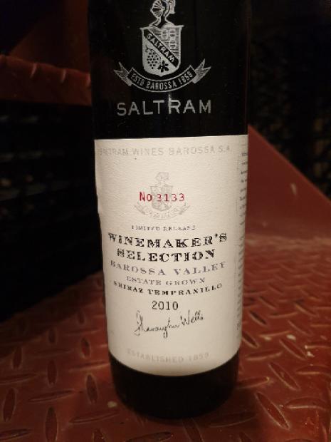 2010 Saltram Ltd Rel Winemakers Selection Shiraz Tempranillo, Australia ...