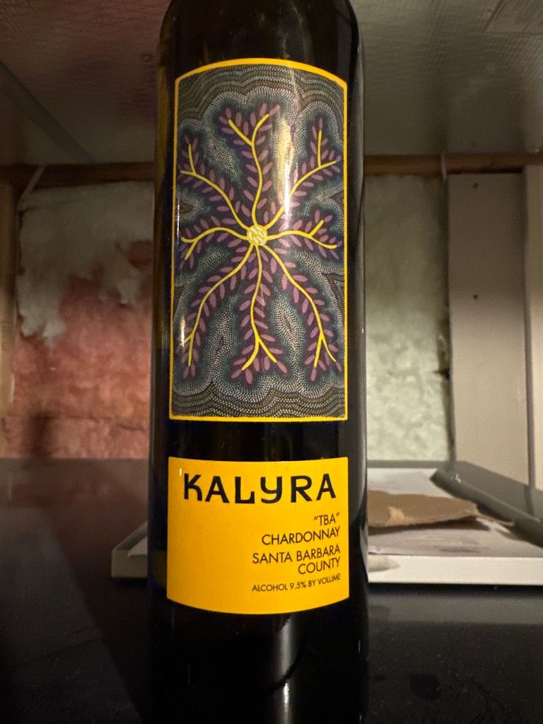 2020 Kalyra Chardonnay TBA, USA, California, Central Coast, Santa Ynez ...