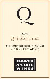 2005 Church & State Wines Quintessential, Canada, British Columbia ...
