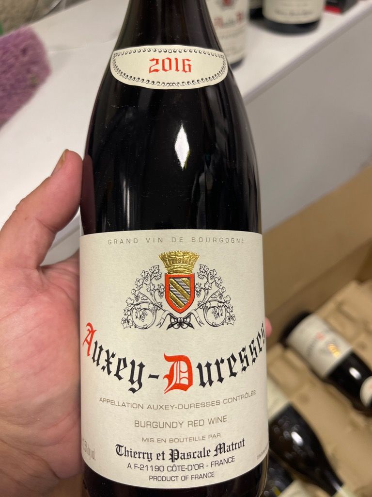 2016 Domaine Matrot Auxey-Duresses Rouge, France, Burgundy, Côte de ...