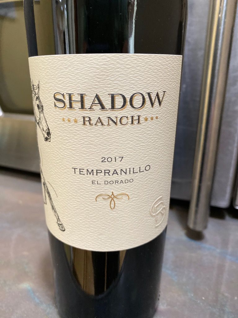 2020 Shadow Ranch Tempranillo, USA, California, Sierra Foothills, El ...