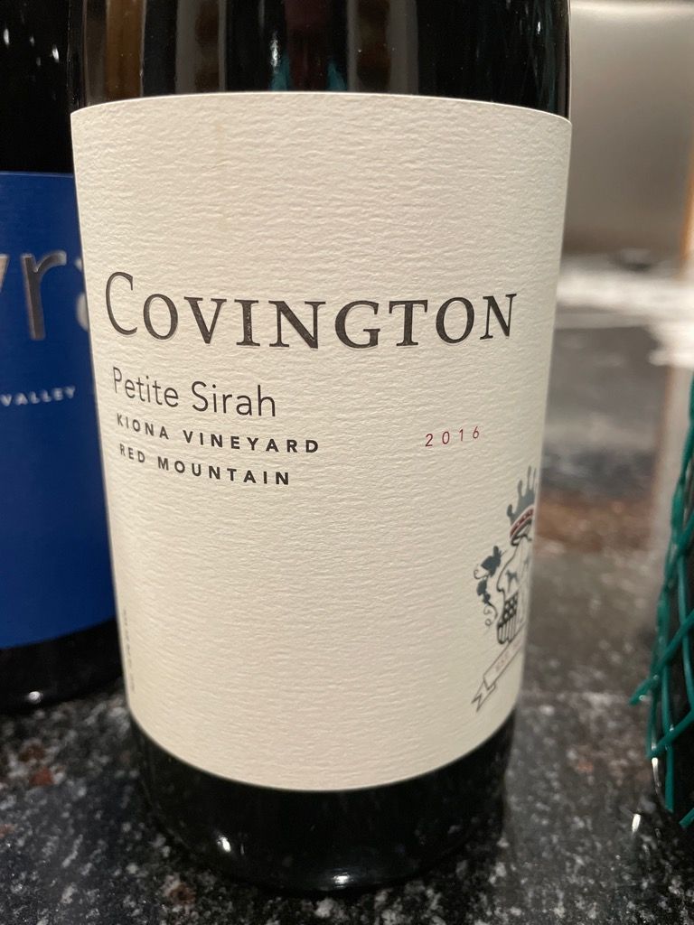 2018 Covington Cellars Petite Sirah Olsen Vineyard, USA, Washington ...