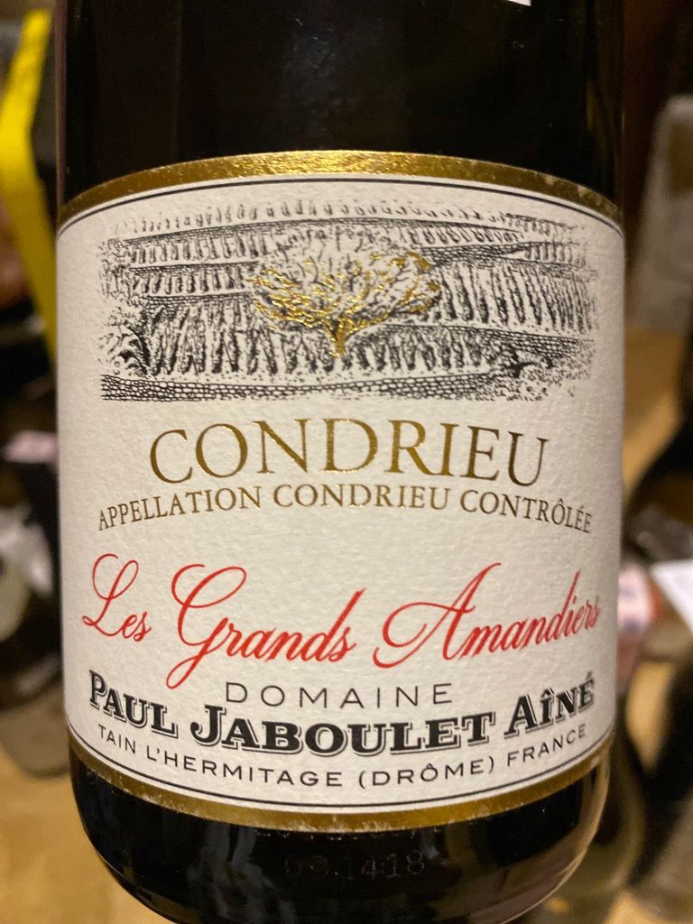 2020 Paul Jaboulet Aîné Condrieu Domaine des Grands Amandiers, France ...