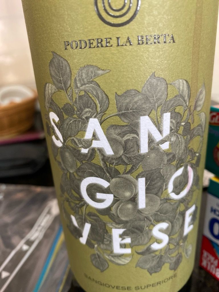 2021 Podere La Berta Sangiovese di Romagna Superiore Solano, Italy ...