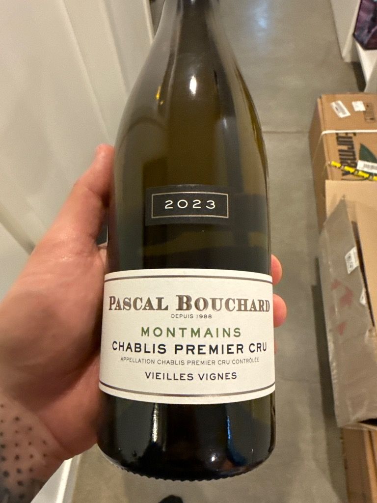 2023 Pascal Bouchard Chablis 1er Cru Montmains Les Vieilles Vignes ...