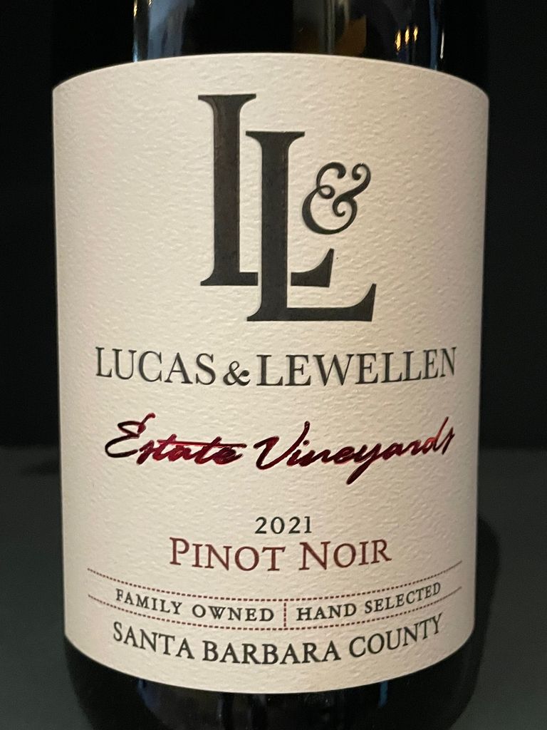 2021 Lucas & Lewellen Pinot Noir Estate Vineyards, USA, California ...