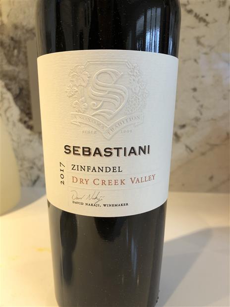 2017 Sebastiani Vineyards & Winery Zinfandel Dry Creek Valley, USA ...