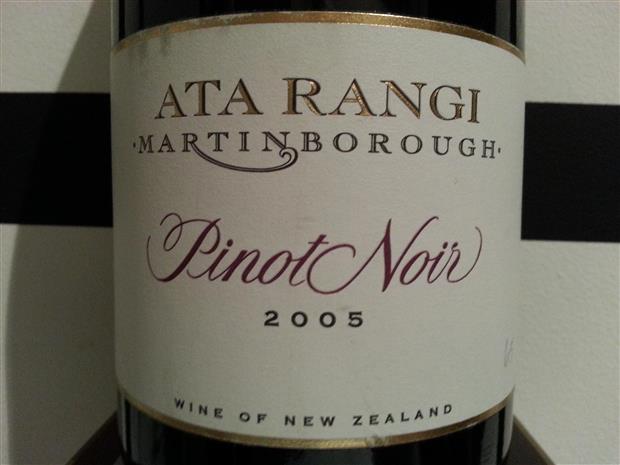 2005 Ata Rangi Pinot Noir, New Zealand, North Island, Wairarapa ...