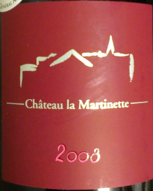 2008 Château La Martinette, France, Bordeaux, Bordeaux Supérieur ...