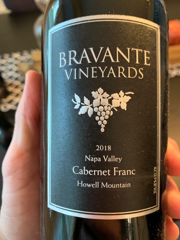 2019 Bravante Vineyards Cabernet Franc, USA, California, Napa Valley ...