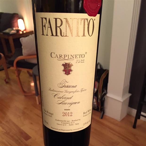 2012 Carpineto Cabernet Sauvignon Farnito Toscana IGT, Italy, Tuscany ...