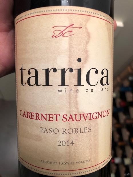 2014 Tarrica Wine Cellars Cabernet Sauvignon, USA, California, Central ...