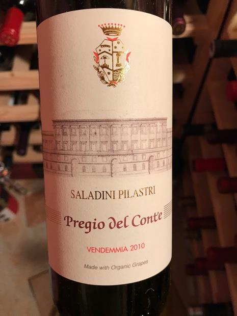 2010 Saladini Pilastri Pregio del Conte Marche IGT, Italy, Marche ...
