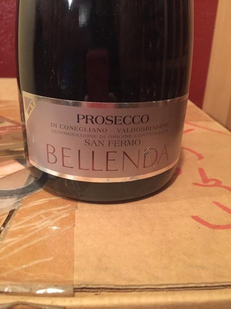 2010 Bellenda Valdobbiadene Prosecco Superiore Brut San Fermo, Italy ...