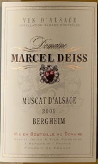 2007 Marcel Deiss Muscat Bergheim, France, Alsace - CellarTracker