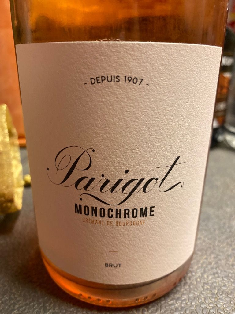 2020 Parigot & Richard Crémant de Bourgogne Monochrome, France, Burgundy, Crémant de Bourgogne ...