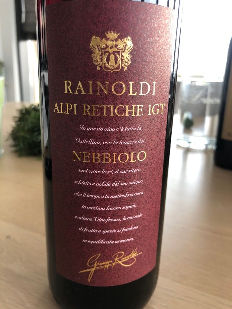 2019 Rainoldi Nebbiolo, Italy, Lombardia, Alpi Retiche - CellarTracker