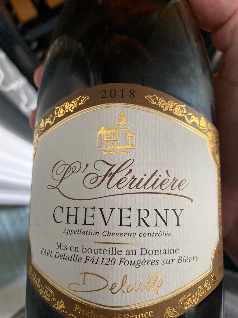 2020 Domaine du Salvard Cheverny l'Heritiere, France, Loire Valley ...