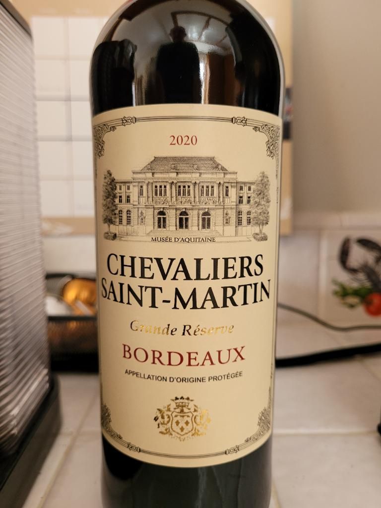 2019 Les Chevaliers de Saint Martin Cuvée Réserve, France, Bordeaux - CellarTracker