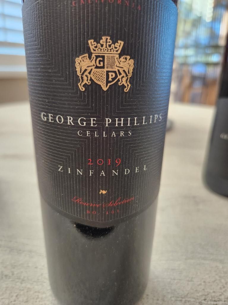 2019 George Phillips Cellars Zinfandel Reserve Selection No. 101, USA ...