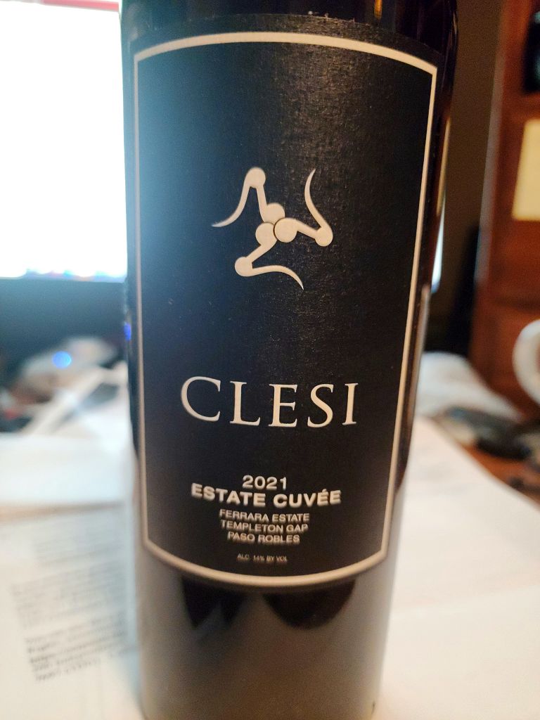 2021 Clesi Estate Cuvée, USA, California, Central Coast, Paso Robles ...