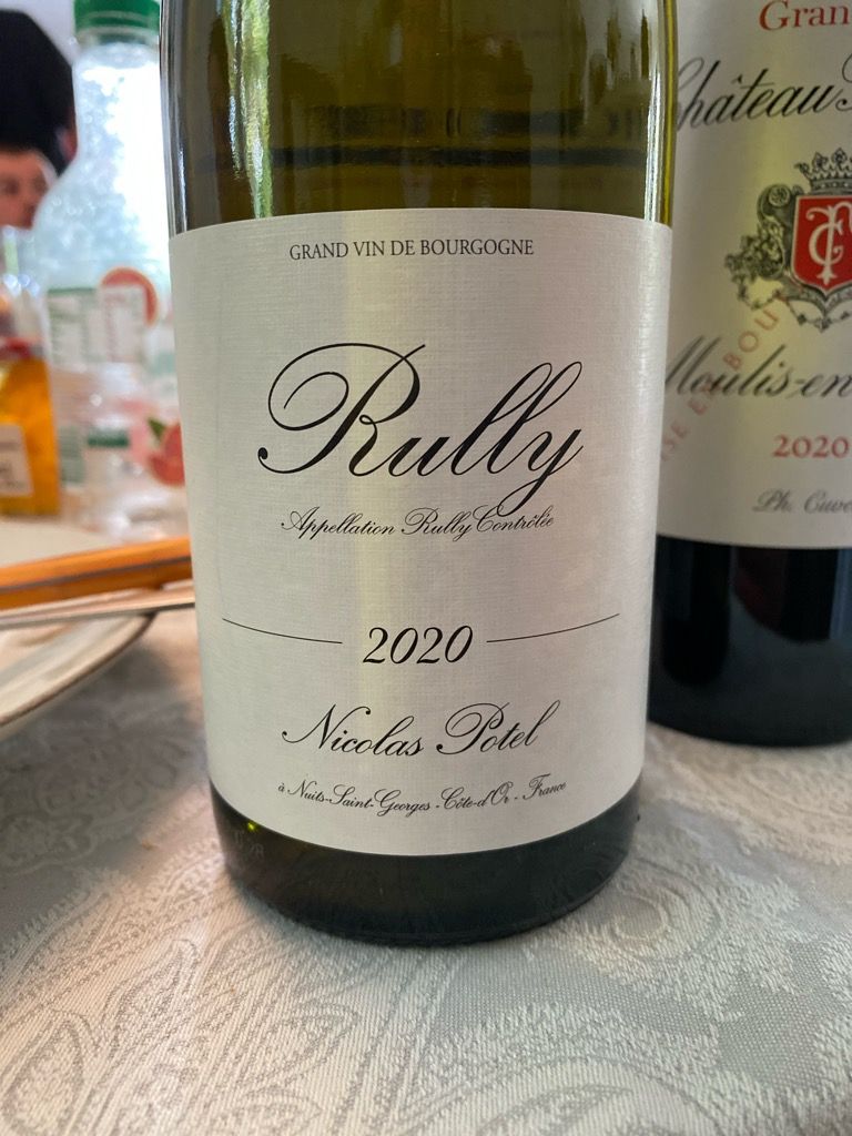 2022 Nicolas Potel Rully Blanc, France, Burgundy, Côte Chalonnaise ...