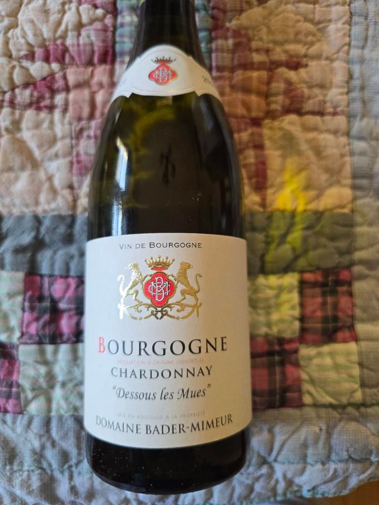 2023 Bader-Mimeur Bourgogne Blanc Dessous les Mues, France, Burgundy ...