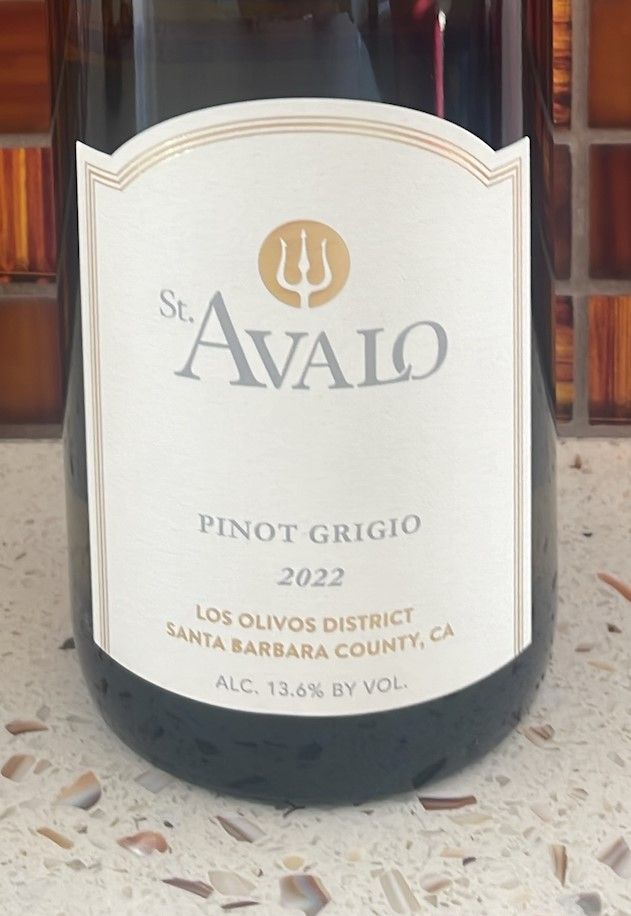 2021 St. Avalo Pinot Grigio, USA, California, Central Coast, Los Olivos ...