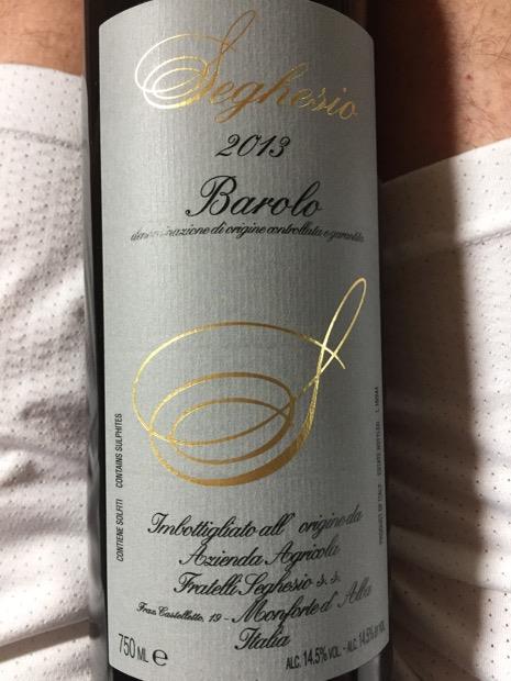 2013 Fratelli Seghesio Barolo, Italy, Piedmont, Langhe, Barolo ...