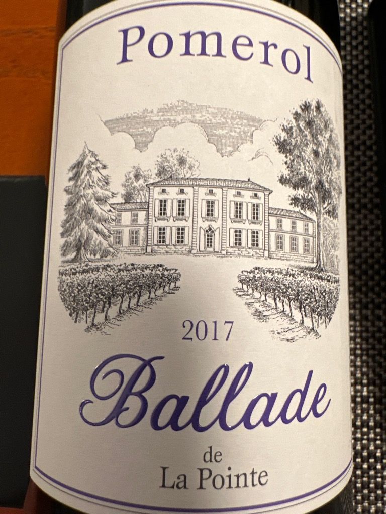 2017 Château La Pointe Ballade de La Pointe, France, Bordeaux, Libournais, Pomerol - CellarTracker