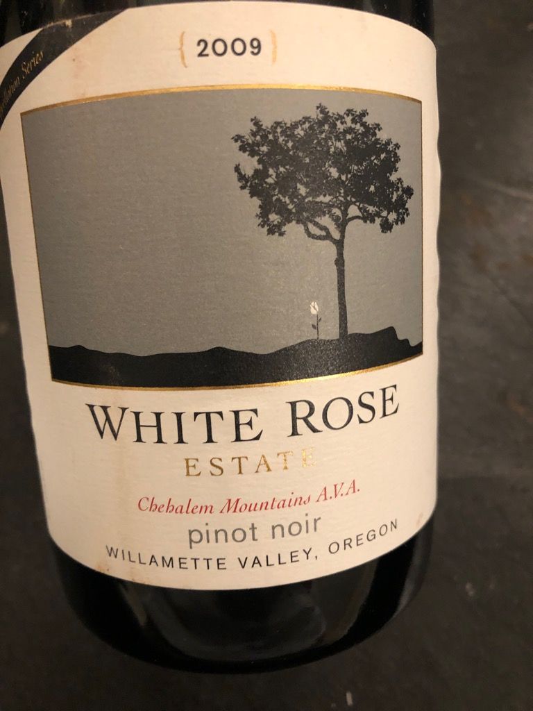 2011 White Rose Estate Pinot Noir Chehalem Mountains AVA, USA, Oregon ...
