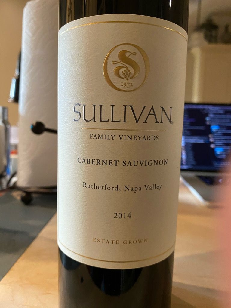 2014 Sullivan Vineyards Cabernet Sauvignon, USA, California, Sonoma ...