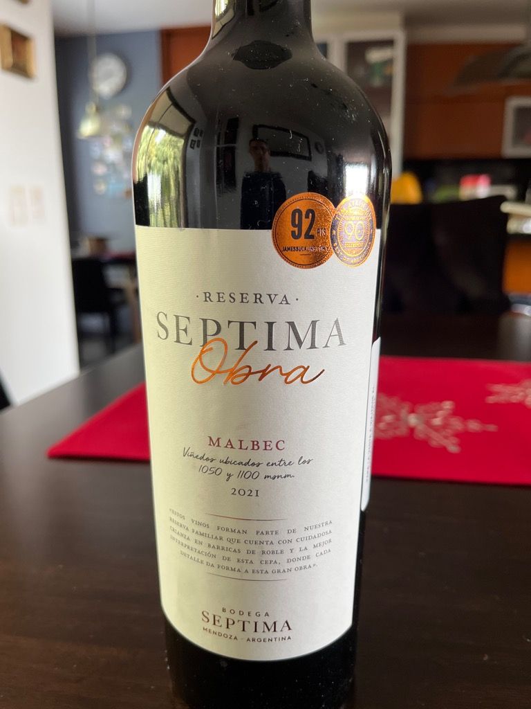 2020 Bodega Septima Malbec Septima Obra, Argentina, Mendoza - CellarTracker