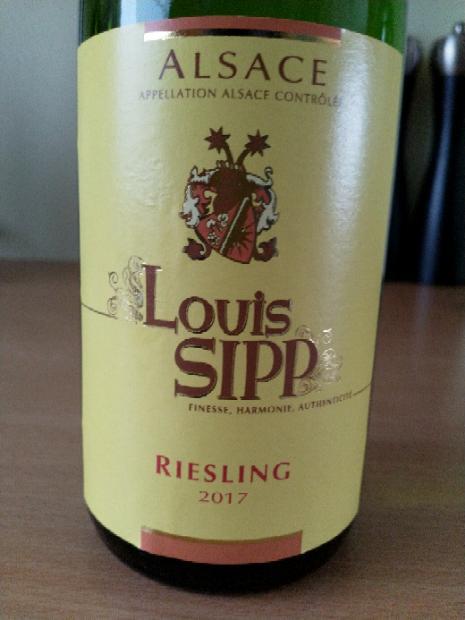 2018 Louis Sipp Riesling, France, Alsace - CellarTracker