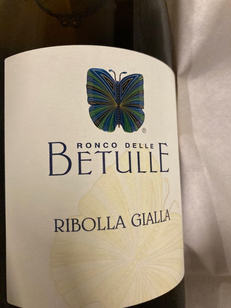 2019 Ronco delle Betulle Friuli Colli Orientali Ribolla Gialla, Italy ...