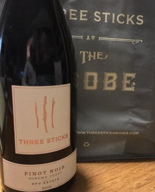 2016 Three Sticks Pinot Noir PFV Estate, USA, California, Sonoma County ...
