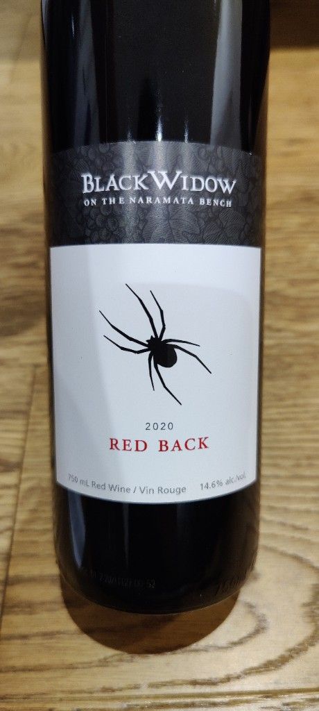 2022 Black Widow Winery Red back, Canada, British Columbia, Okanagan ...