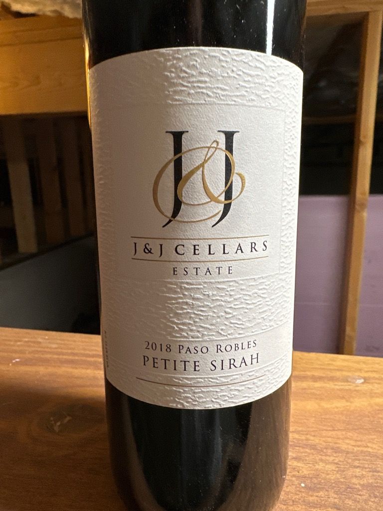 2018 J & J Cellars Petite Sirah, USA, California, Central Coast, Paso Robles - CellarTracker