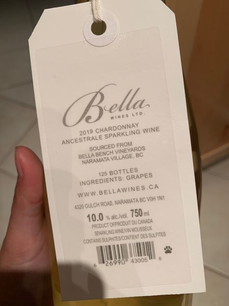 2017 Bella Wines Chardonnay, Canada, British Columbia - CellarTracker