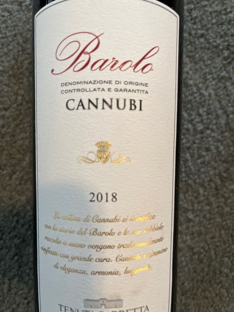 2018 Tenuta Carretta Barolo Cannubi, Italy, Piedmont, Langhe, Barolo ...