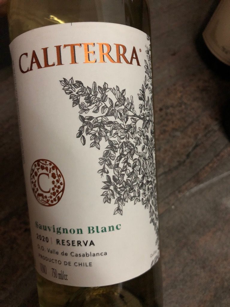 2020 Viña Caliterra Sauvignon Blanc Reserva, Chile, Casablanca Valley ...