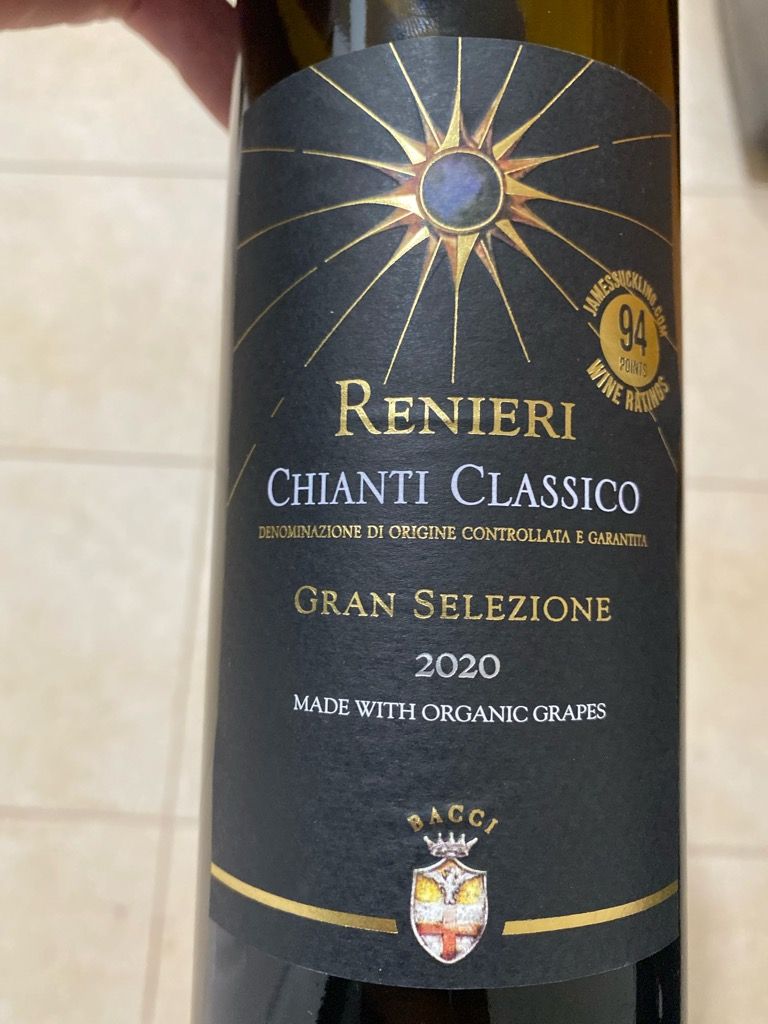 2020 Tenuta di Renieri Chianti Classico Gran Selezione, Italy, Tuscany, Chianti, Chianti ...